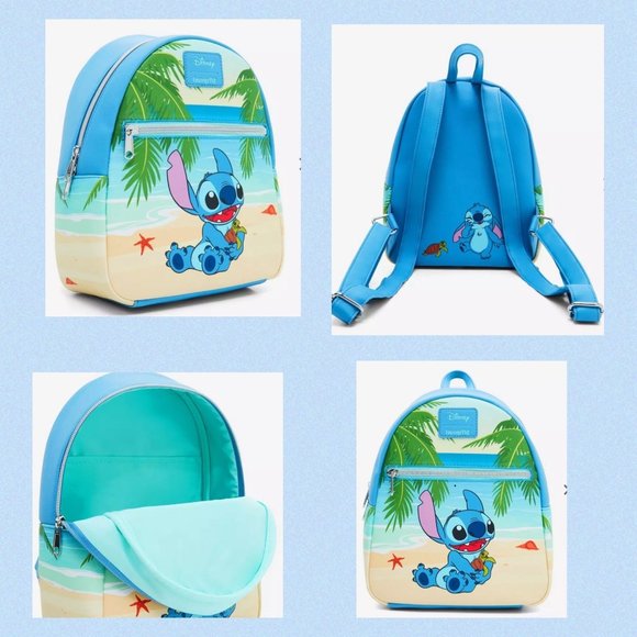 Loungefly | Bags | Loungefly Disney Lilo Stitch Turtle Beach Mini ...
